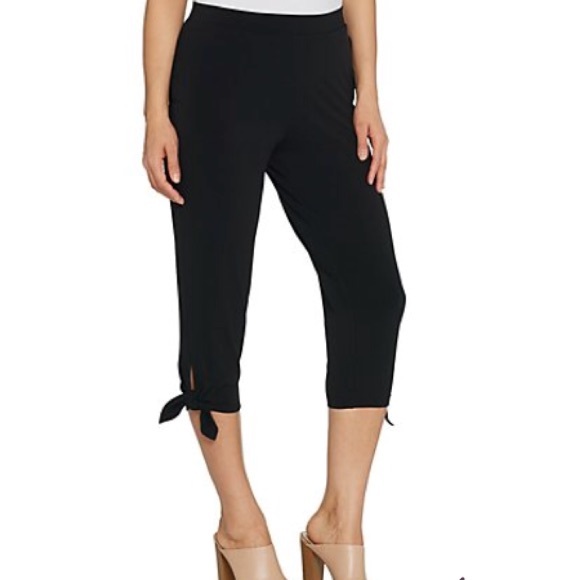 Susan Graver | Pants & Jumpsuits | Susan Graver Liquid Knit Capri Pants ...